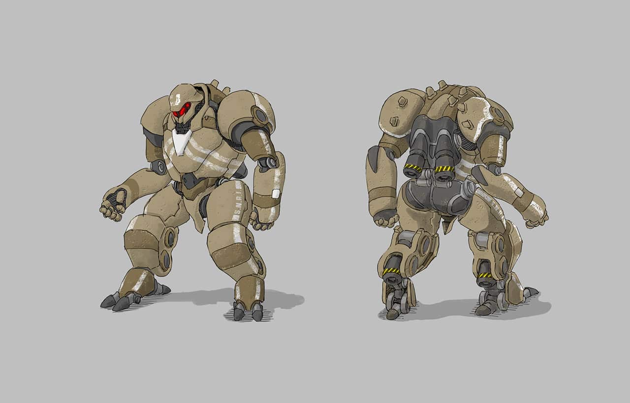 Mech Armor Concept Art | Los Biónicos